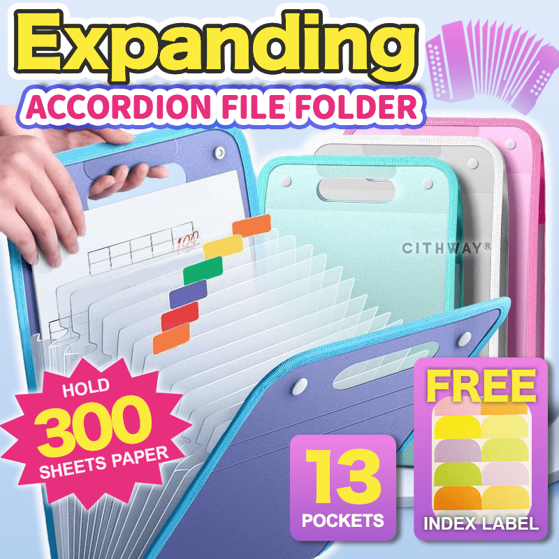 Cithway® Portable Expanding File Folder Organizer – jammypicky