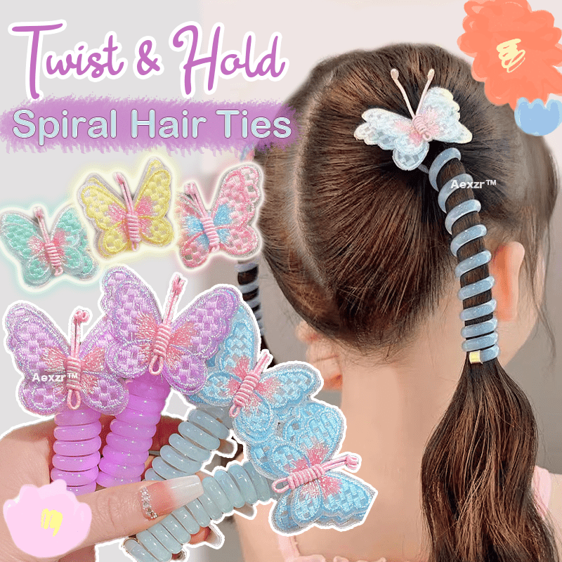 Aexzr™ Twist and Hold Telephone Wire Hair Tie ( Set of 2 ) – jammypicky