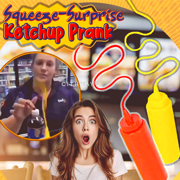 Cithway® Squeeze-Surprise Ketchup Prank Bottle – jammypicky